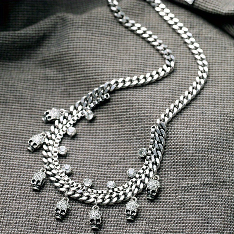 halloween gothic skull pendant necklace - Temu New Zealand