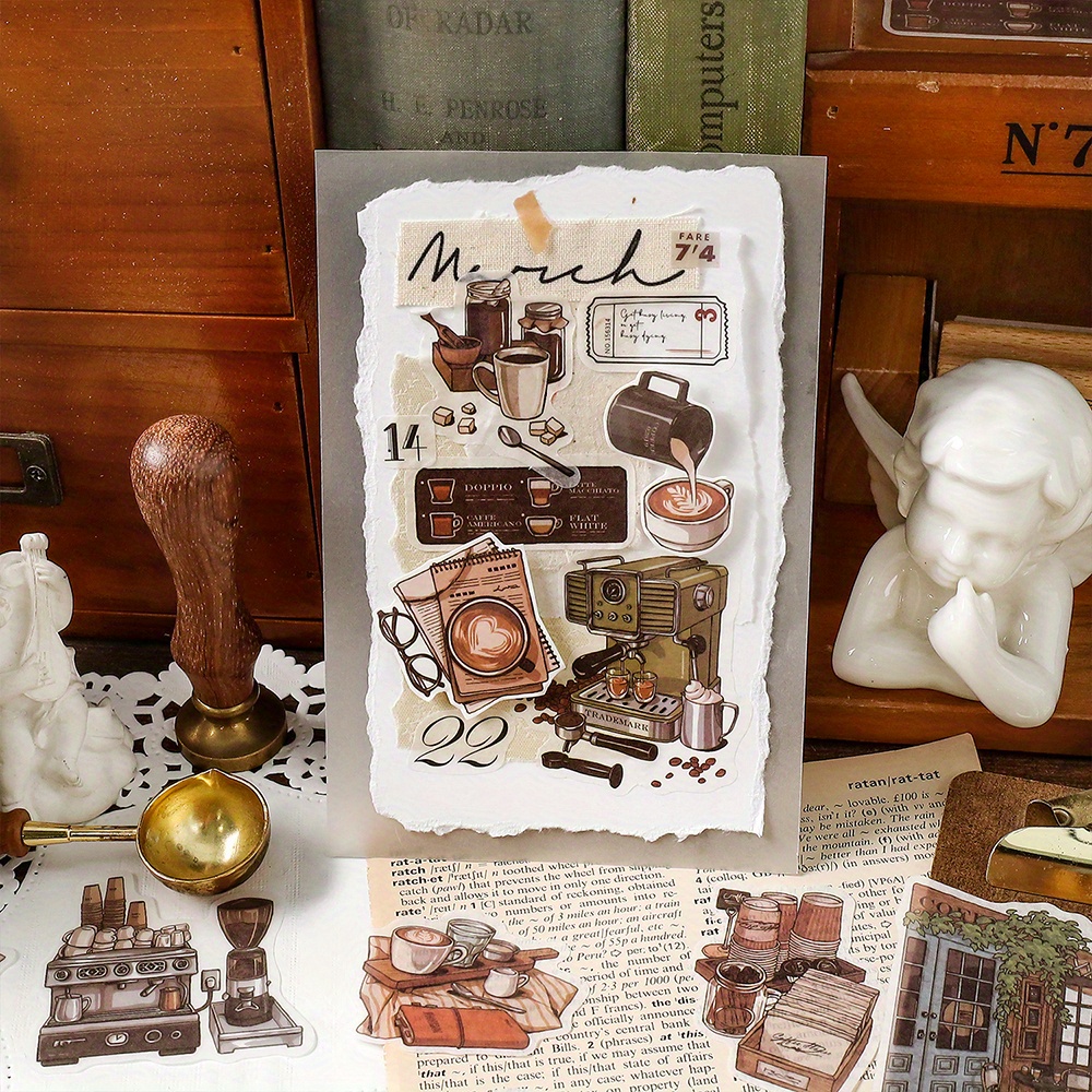 40 Sticker Sheets Paper Bag Complex Ancient Objects - Temu Australia