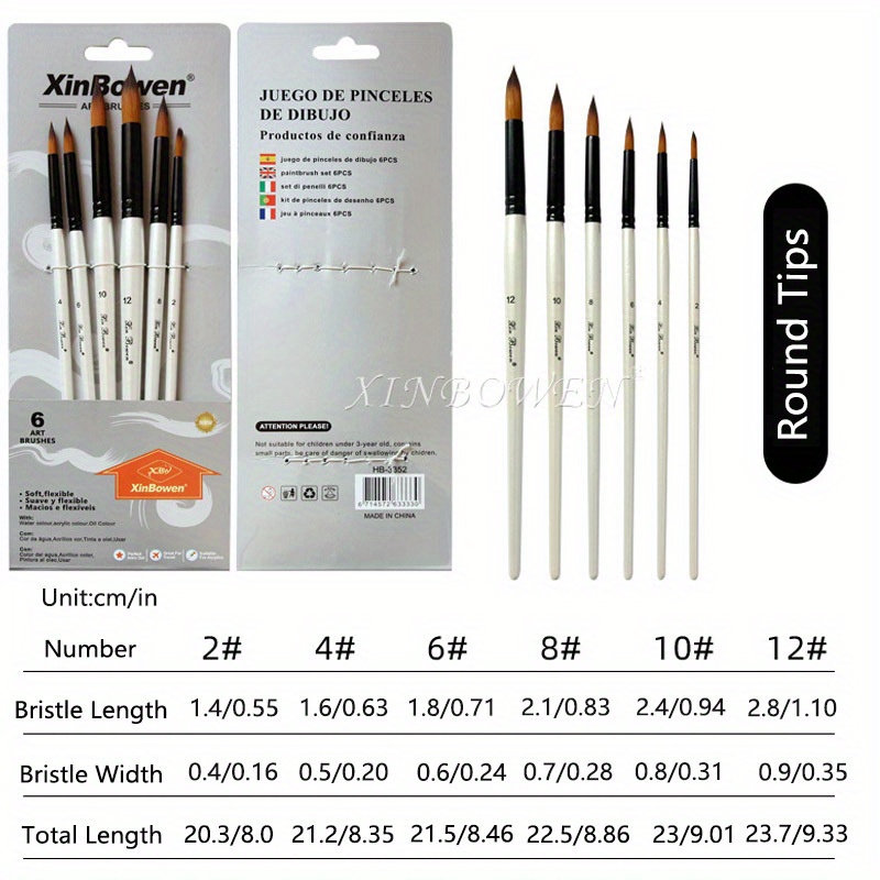 Art Paint Brush Set Artist Painting Brushes Acrylic Oil - Temu