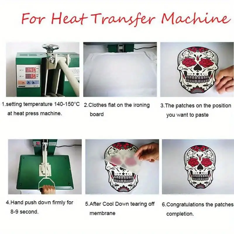 2pcs 사랑 열전사 전사 스티커 디자인 열압 인쇄 전사 인쇄 Diy 의류 T 셔츠 마스크 청바지 Temu
