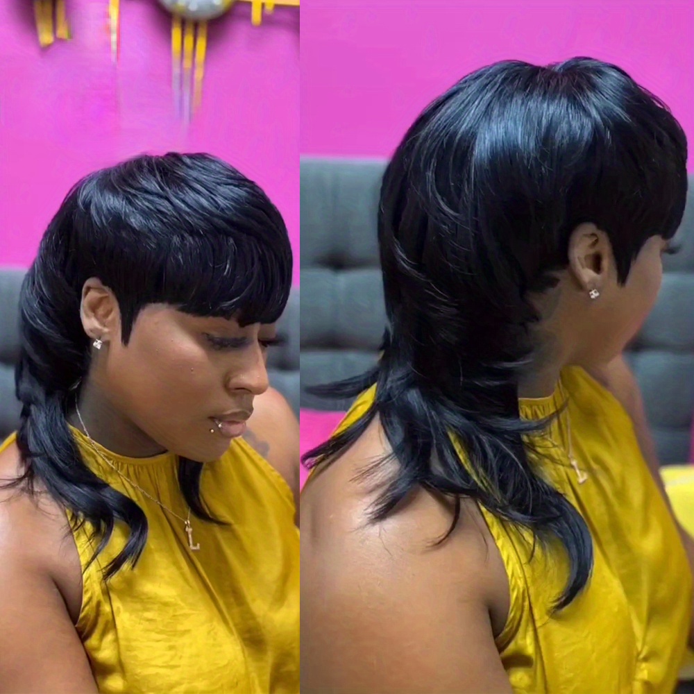 full machine made cut wig bangs body - Temu Philippines