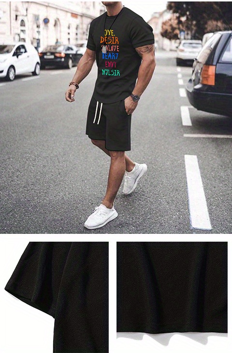 Plus Size Men Set Graphic Print T Temu Australia