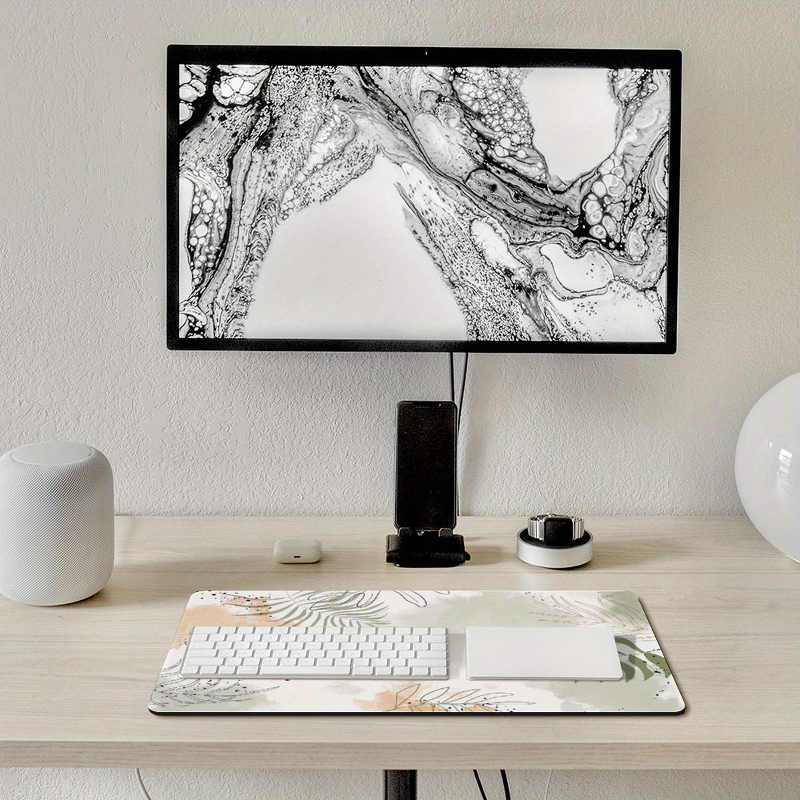 keyboard mat kawaii mousepad plant abstract - Temu Australia