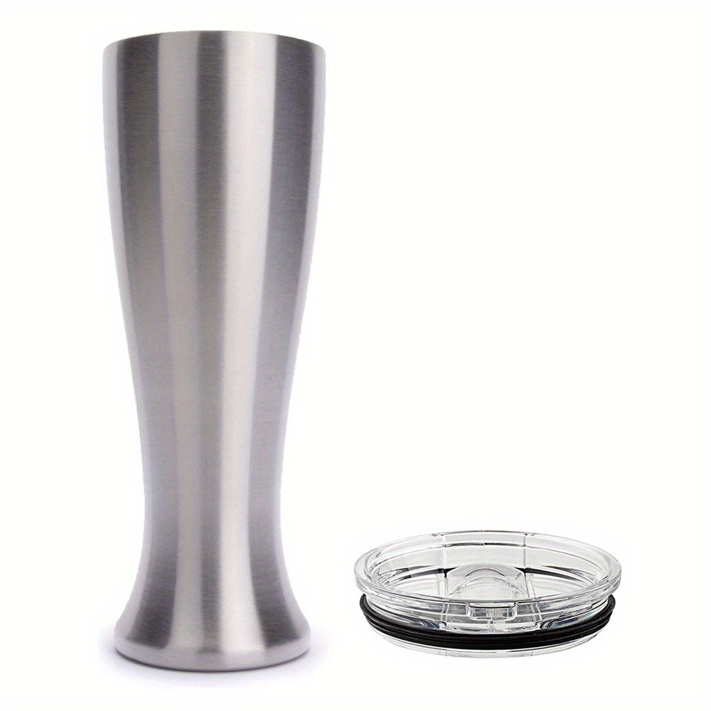 Simple Modern Vase Shape Cup Lid Double Wall Beer Mug - Temu