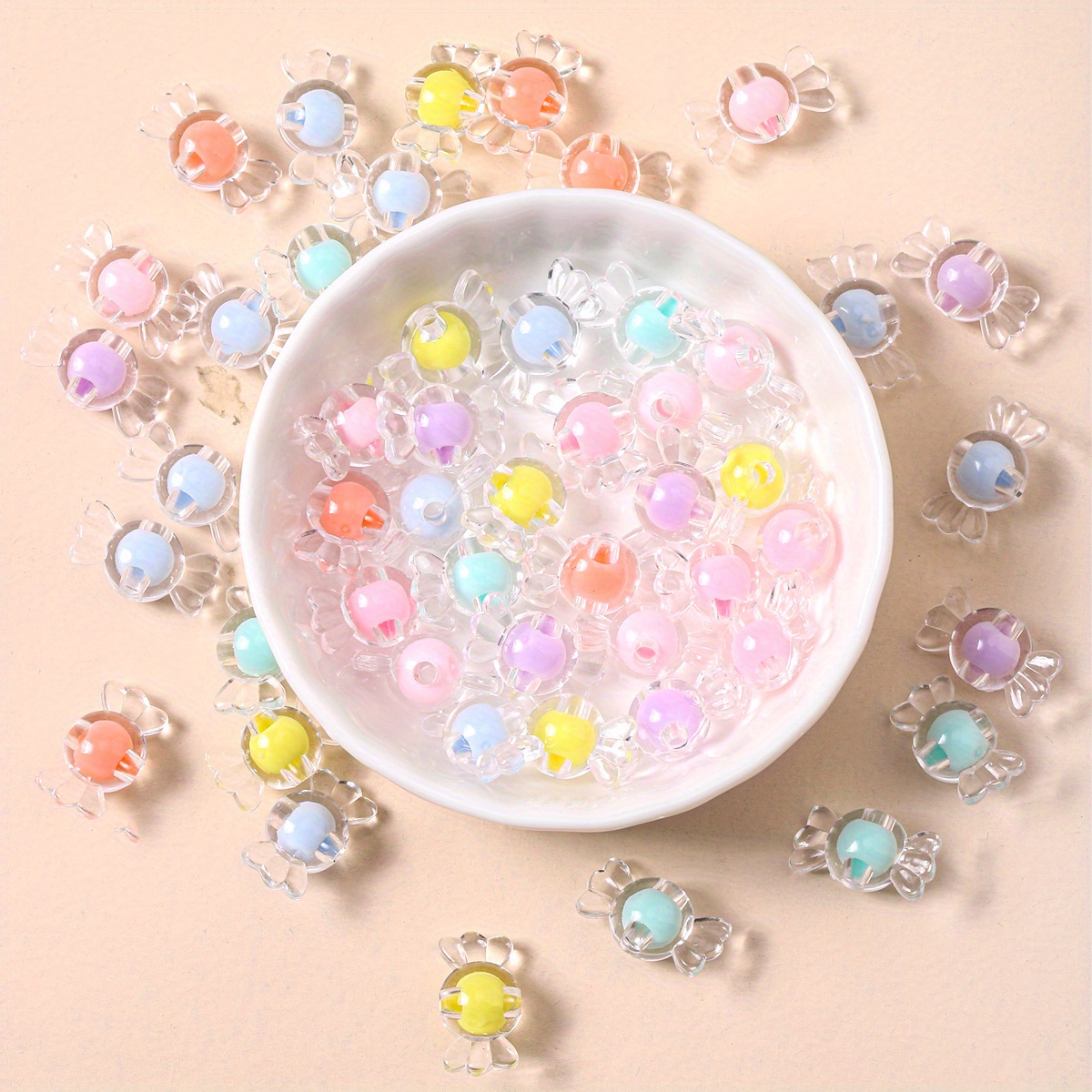 Colorful Candy Shell Lovely Creative Shape Beads Fashion Diy - Temu ...