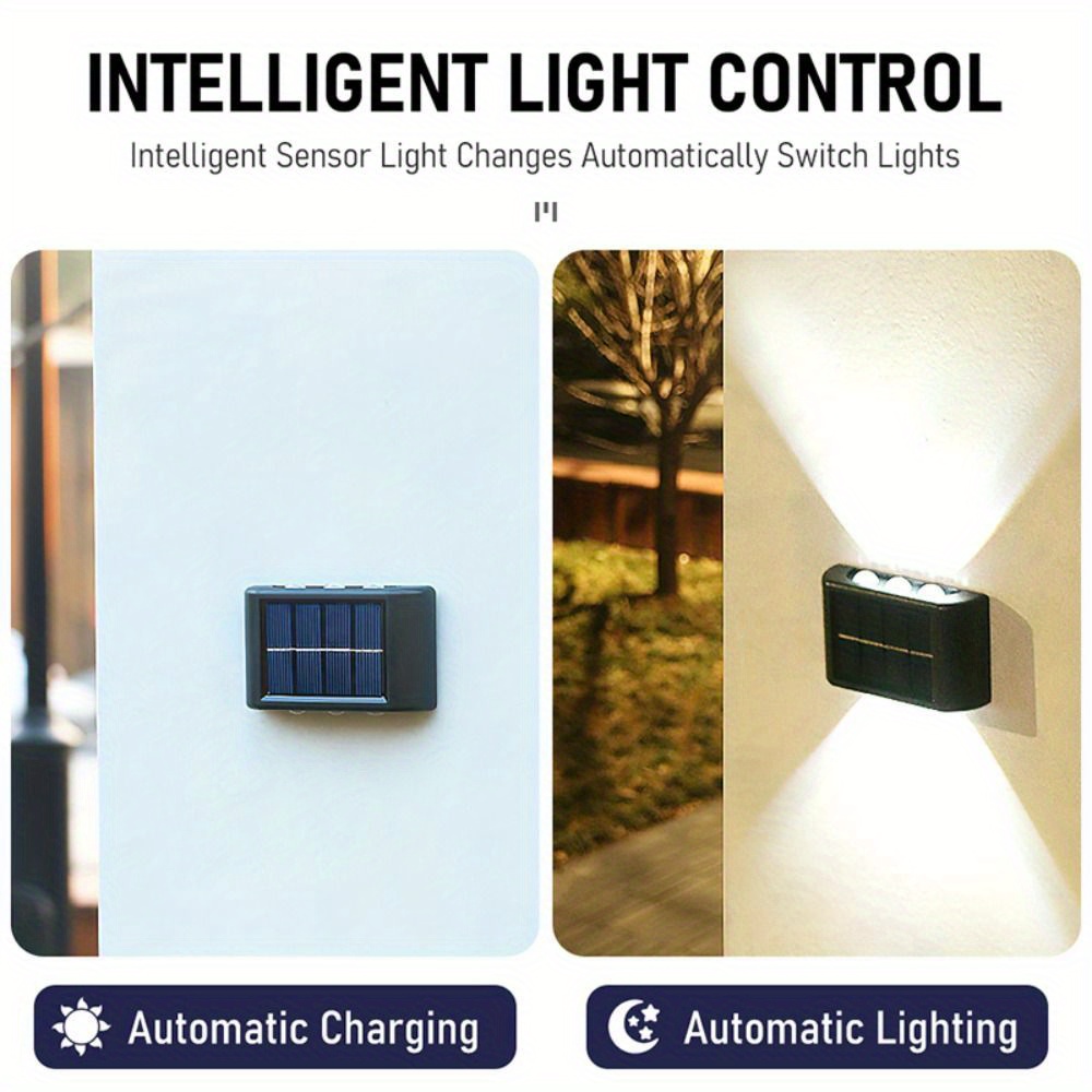 Solar Wall Lamp Outdoor Waterproof Luminous Lighting - Temu United Kingdom