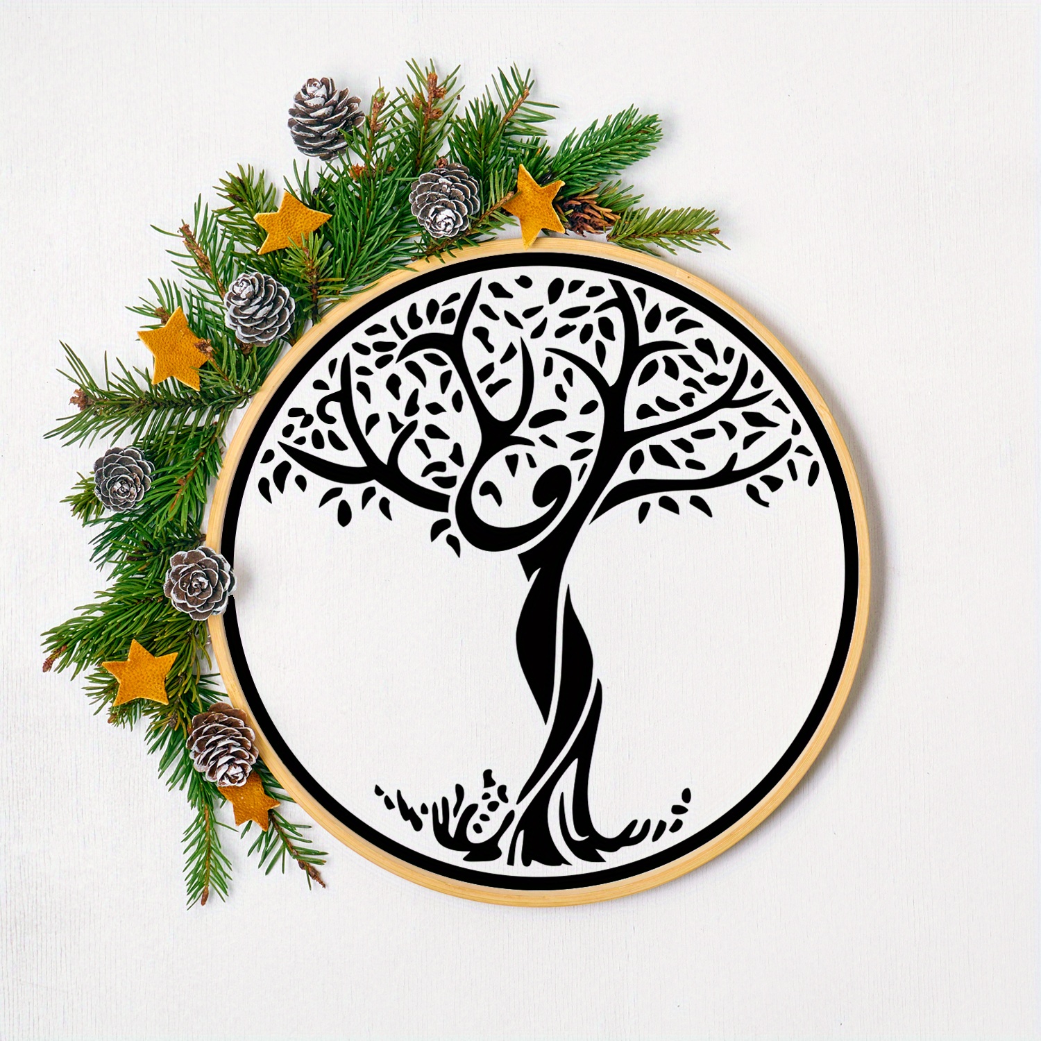 5.9 Inchtree Stencils Tree Life Stencil Painting Wood - Temu Australia
