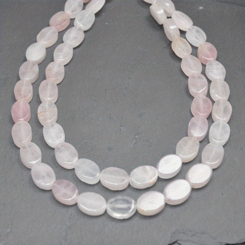 Natural Stone Crystal Agate Jade Flat Oval Loose Beads Flat - Temu ...
