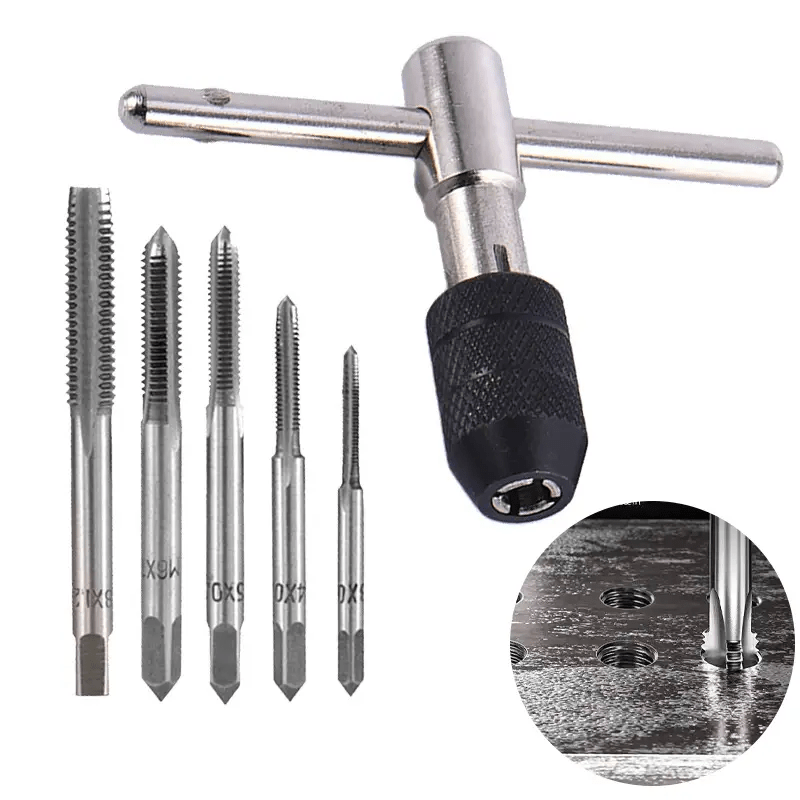 Complete Hand Tap Tapping Set Thread Repairer Drill Bit - Temu