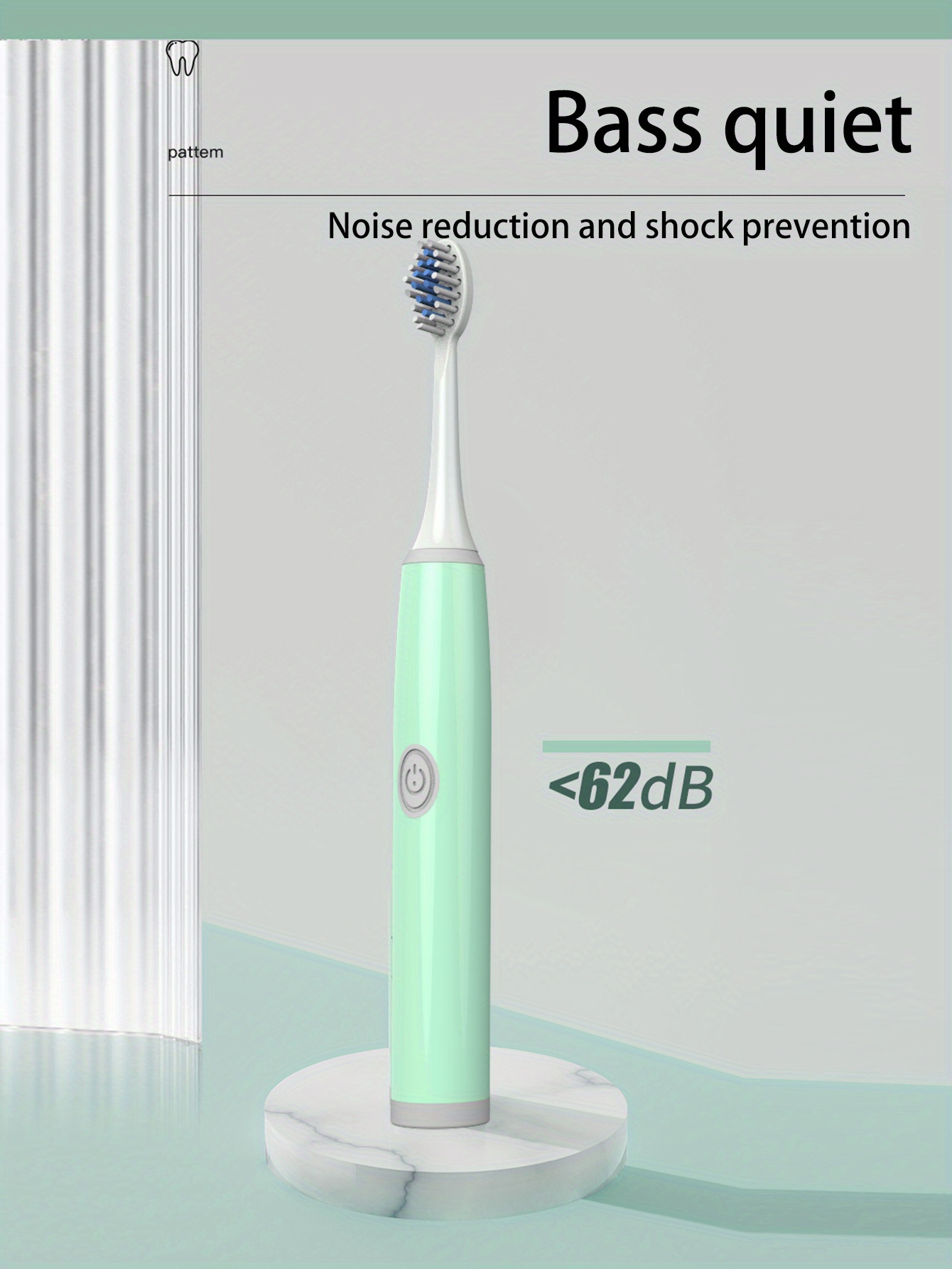 Electric Toothbrush Adults E1 Green ( 4 Brush Heads) Soft - Temu United ...