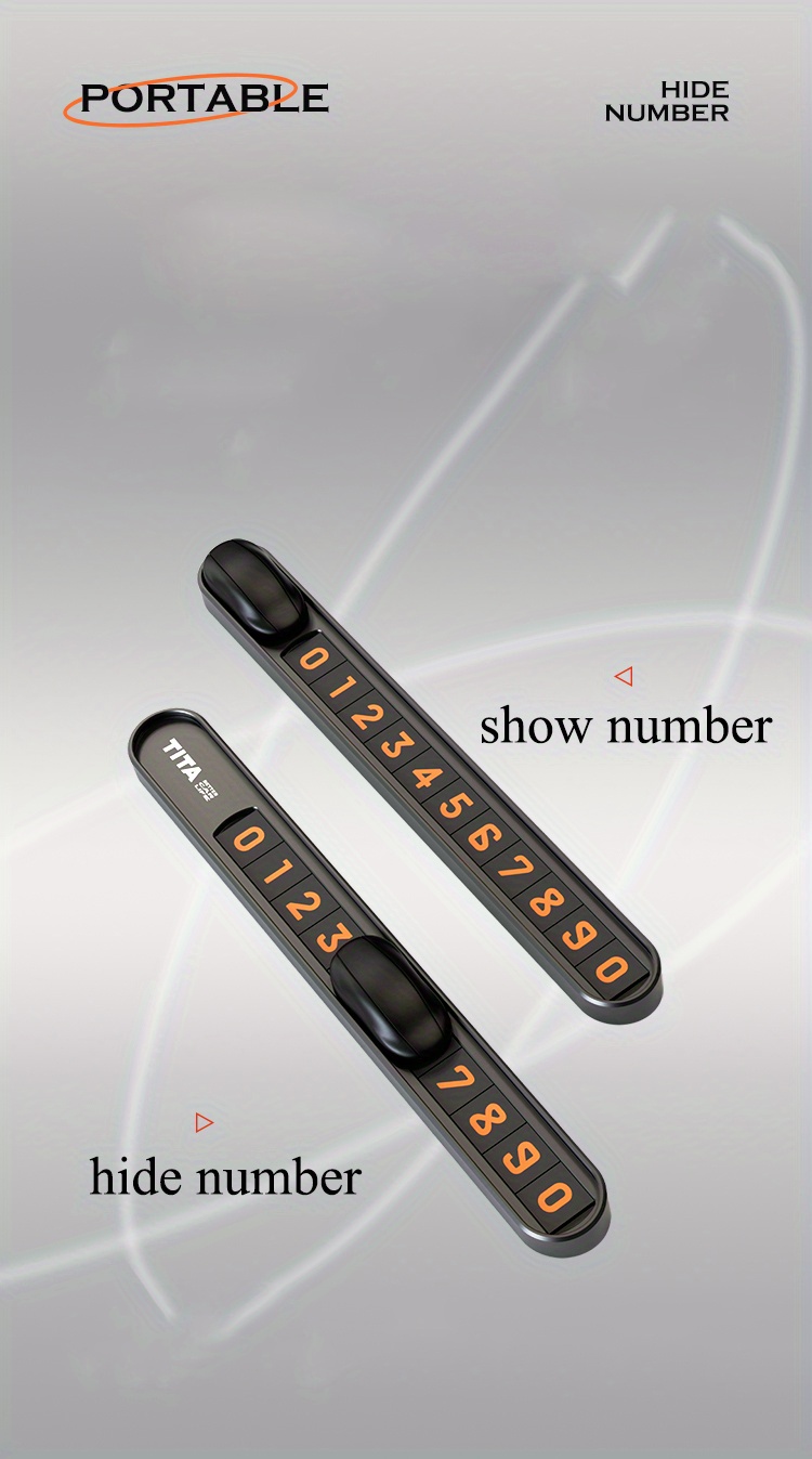 לטסלה דגם 3 דגם Y כרטיס מספר טלפון לרכב כרטיס ביקור פלטת חניה זמנית ...