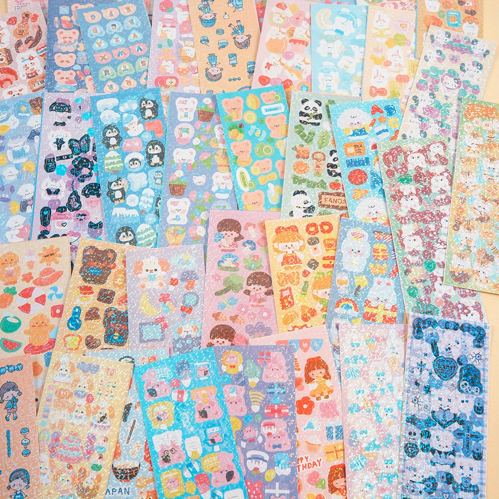 Unique Laser Stickers Girls Perfect Diy Journals Handmade - Temu