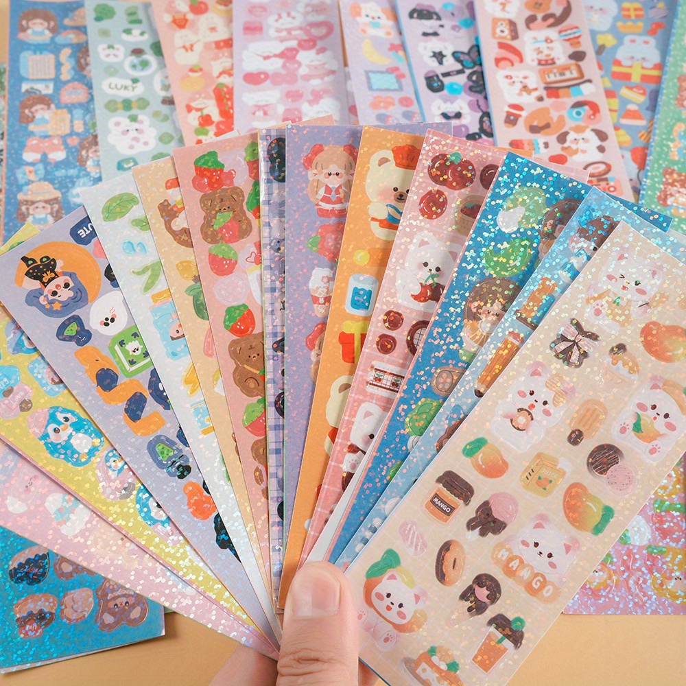 Unique Laser Stickers Girls Perfect Diy Journals Handmade - Temu