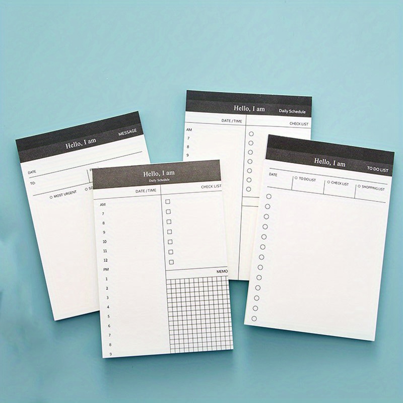 50 page Notepad Set Smooth Paper Clear - Temu Norway