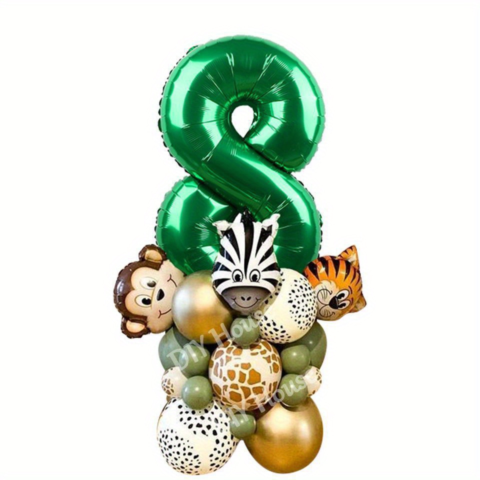 Digital Animal Forest Themed Party Balloons Birthday - Temu United Kingdom
