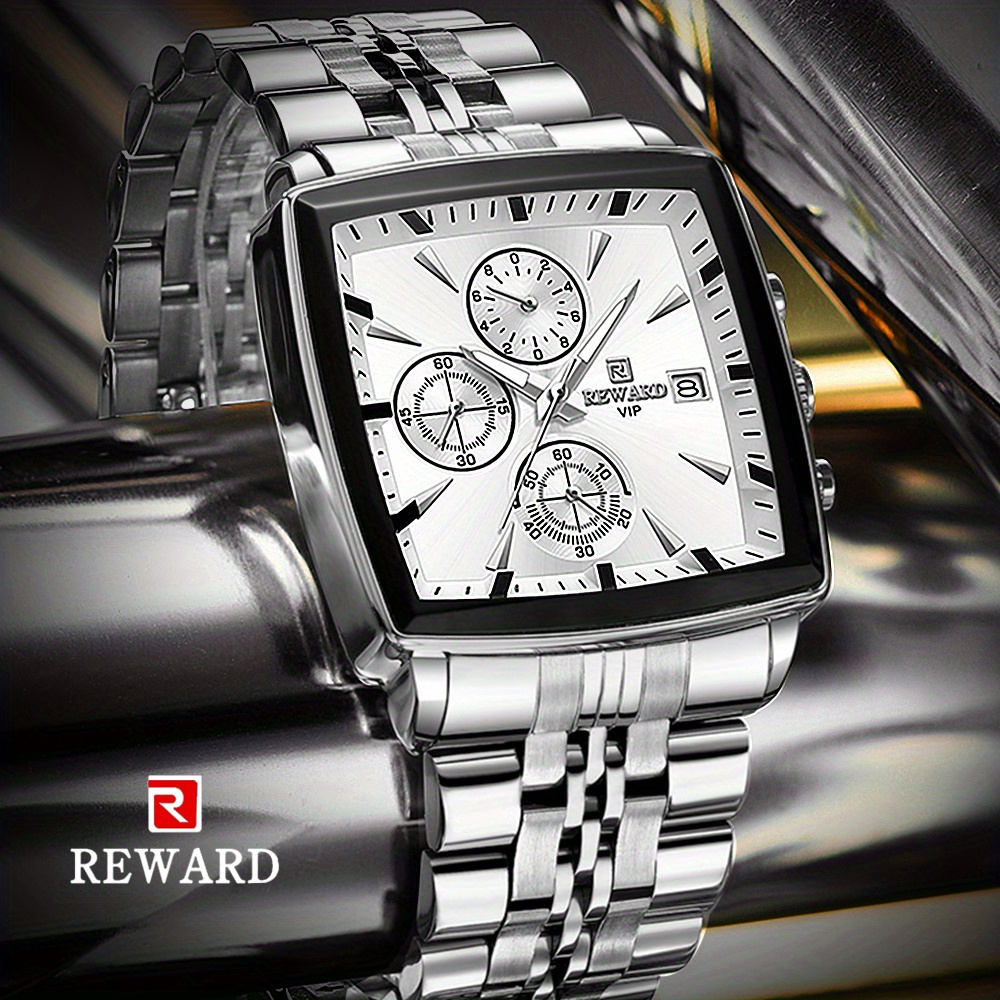 Reward Mens Watches Quartz Wristwatches Business Watch Clock Glow ...