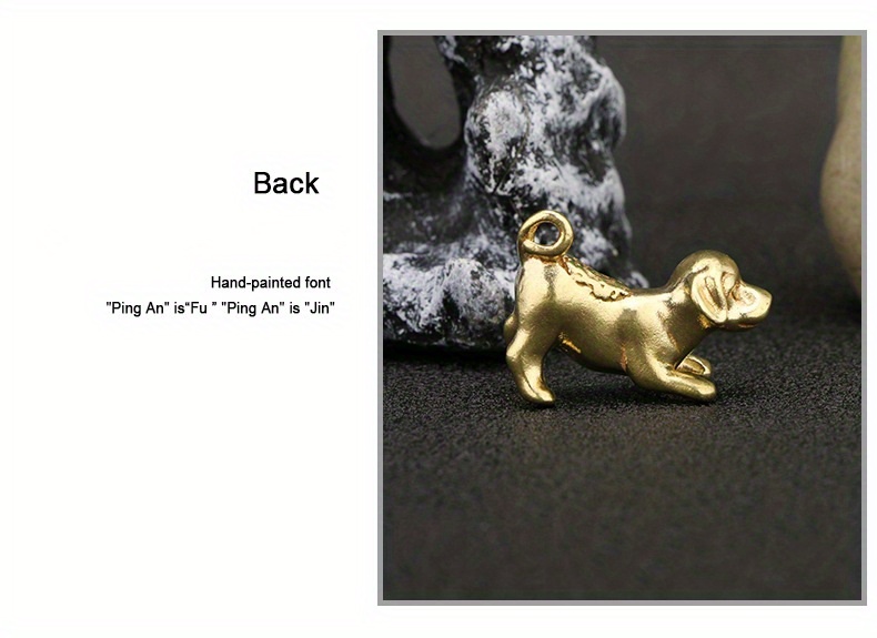 Brass Key Pendant Dog - Temu United Kingdom