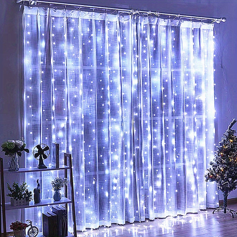 Led Curtain Garland Fairy Lights Festoon Remote New Year - Temu Netherlands
