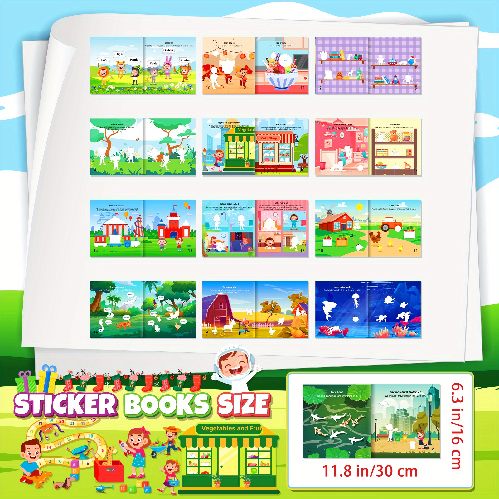 Sticker Books Sticker Books Sticker Activity - Temu New Zealand