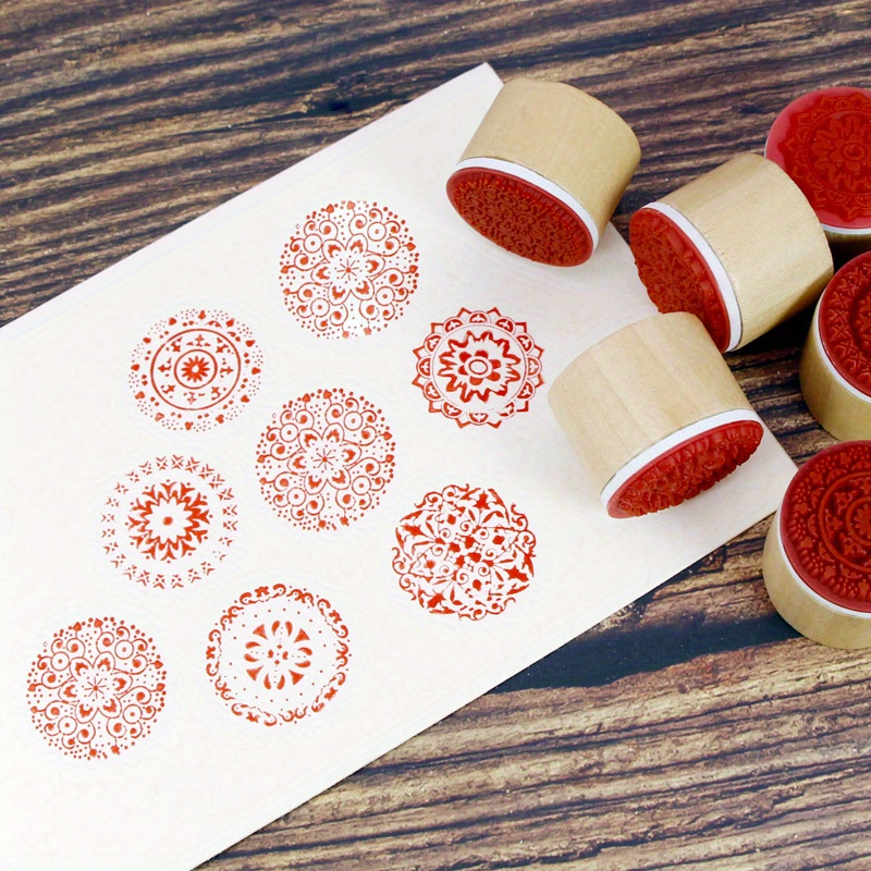 Embossing Stamp Diy Rubber Flower Stamps Plants Handbook - Temu United ...