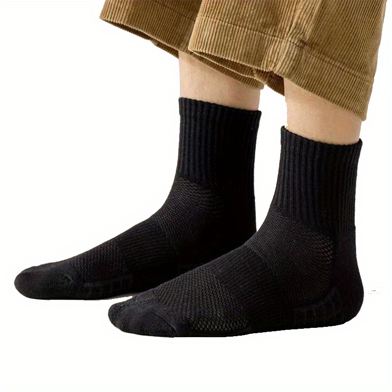 Men' Color Thickened Athletic Boat Socks Ankle Socks - Temu Australia
