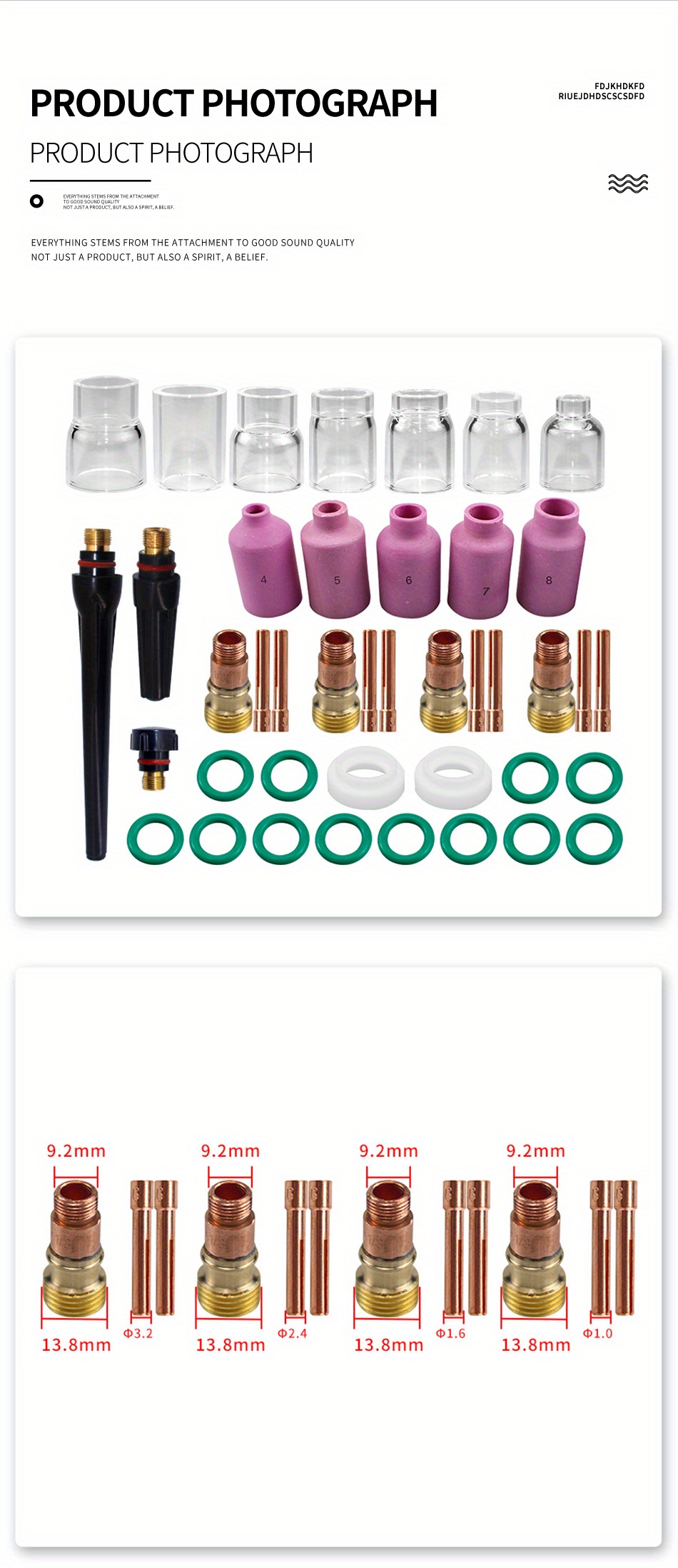 Tig Welding Torch Nozzle Ring Cover Gas Lens Glass Cup Kit - Temu Australia