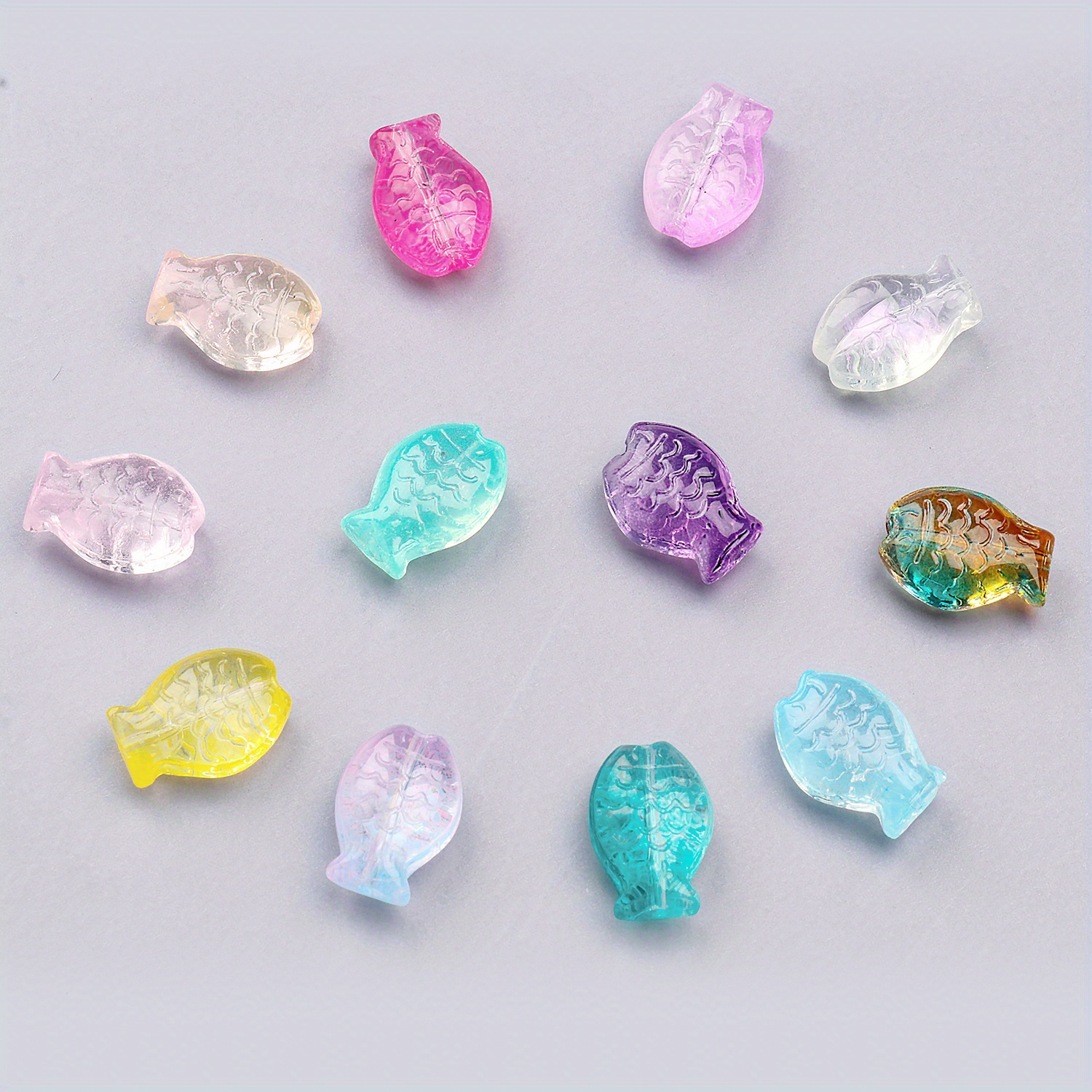 Gradient Shaped Glass Beads Diy Handmade Earrings - Temu Norway