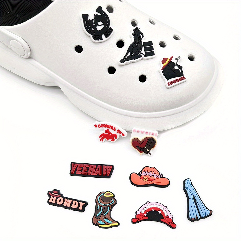 Cute Cartoon Cowboy Girl Series Shoe Decorations Slipper - Temu United ...