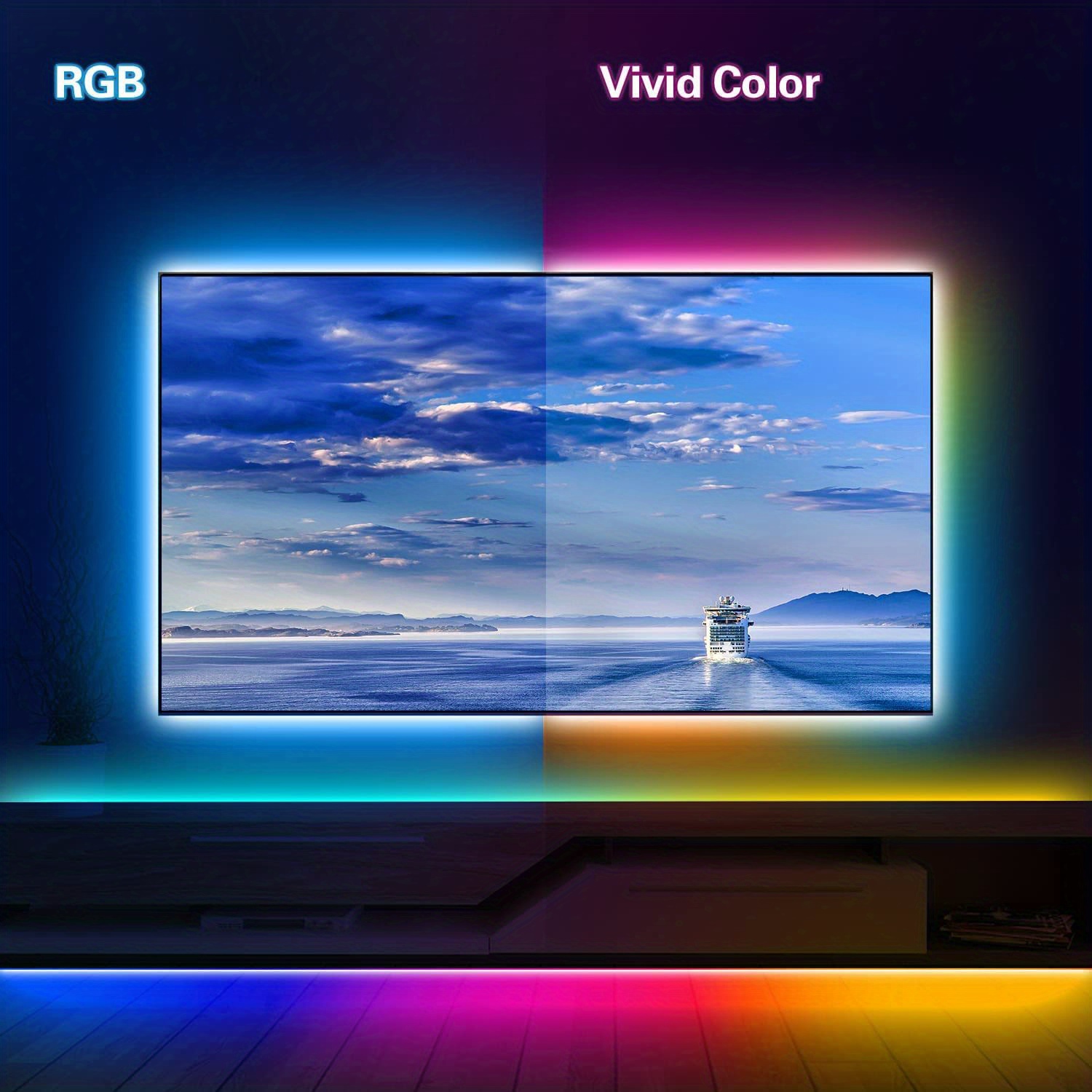 Smart Tv Led Strip Horse - Temu