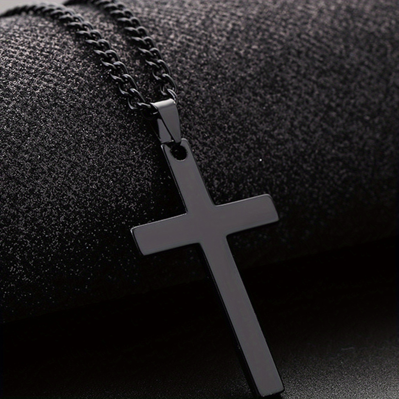 1pc Mens Cross Pendant Necklace Stainless Steel Cross - Temu United Kingdom