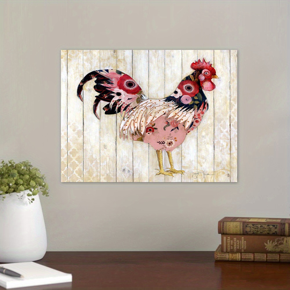 Rooster Canvas Wall Rooster Poster - Temu New Zealand