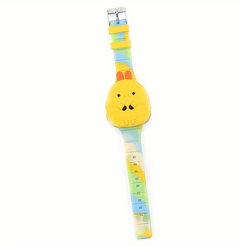 Electronic Watch Children s Flip Cartoon Watch Kids Suitable - Temu ...