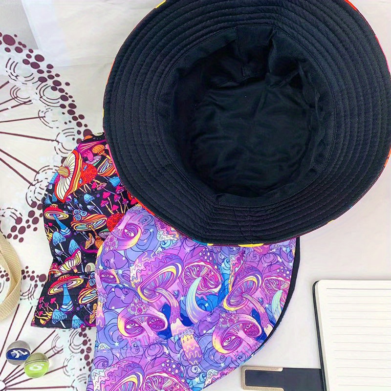 unisex mushroom cool hip hop et hat sun hat for adult | temu Temu Australia