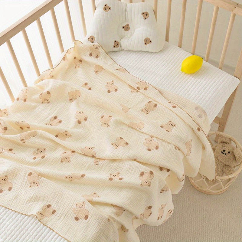 Baby Toddler Gauze Blanket Thickened Double layer Cute - Temu Australia