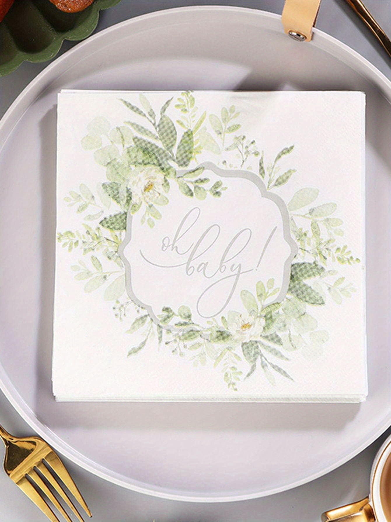 Floral Soft Touch Hand Towels Wedding Napkins Weddings - Temu United ...