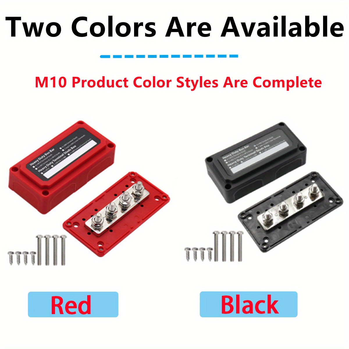 48v 300a 4 Terminal M10 Studs Busbar Power Distribution - Temu