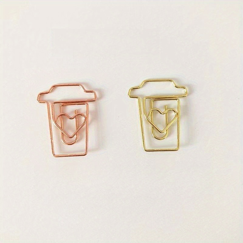 Cute Design Paper Clips Clear Box (rose Golden Yellow) - Temu United ...