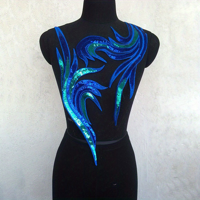 Sequin Embroidered Applique Cloth Patch Decorative Flower - Temu