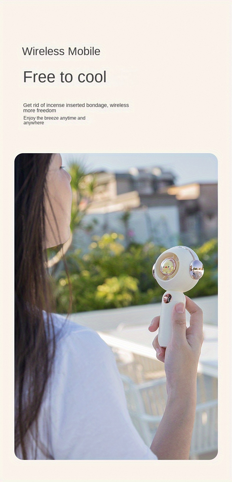 Cartoon Mini Portable Fan Usb Rechargeable Water Mist - Temu Australia