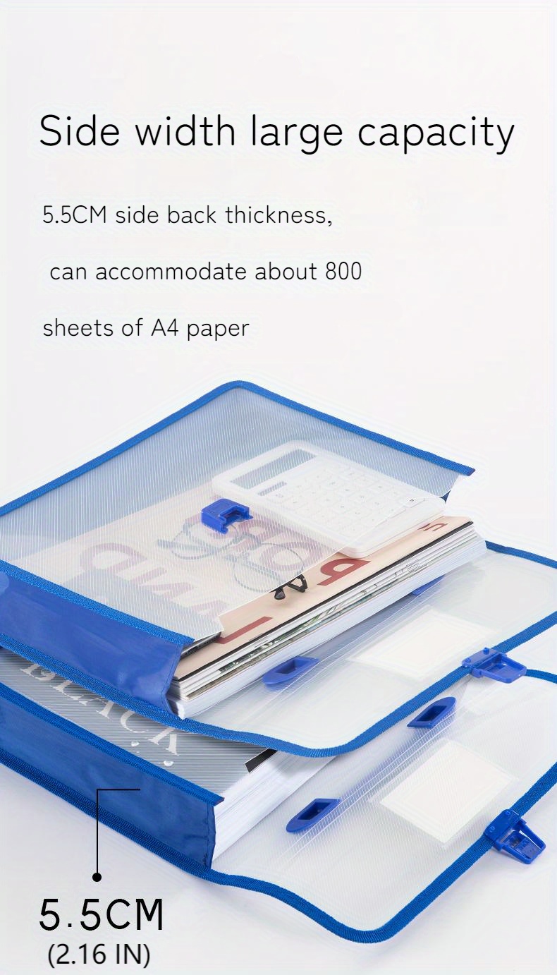 Expandable File Folder Portable File Organizing Box Letter - Temu