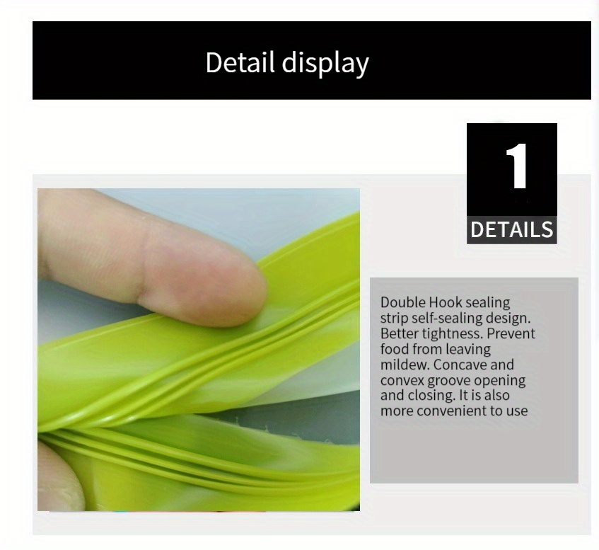 Sealed Bag Food Grade Fresh keeping Bag Self sealing Bag - Temu United ...