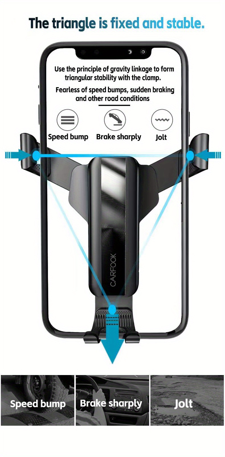 360 Degree Rotation Multi angle Adjustment. Gravity Locks - Temu Canada