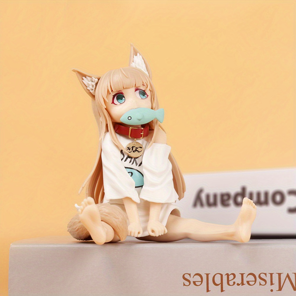 Face changing Cat Cat Eating Fish Pink Cat Girl - Temu