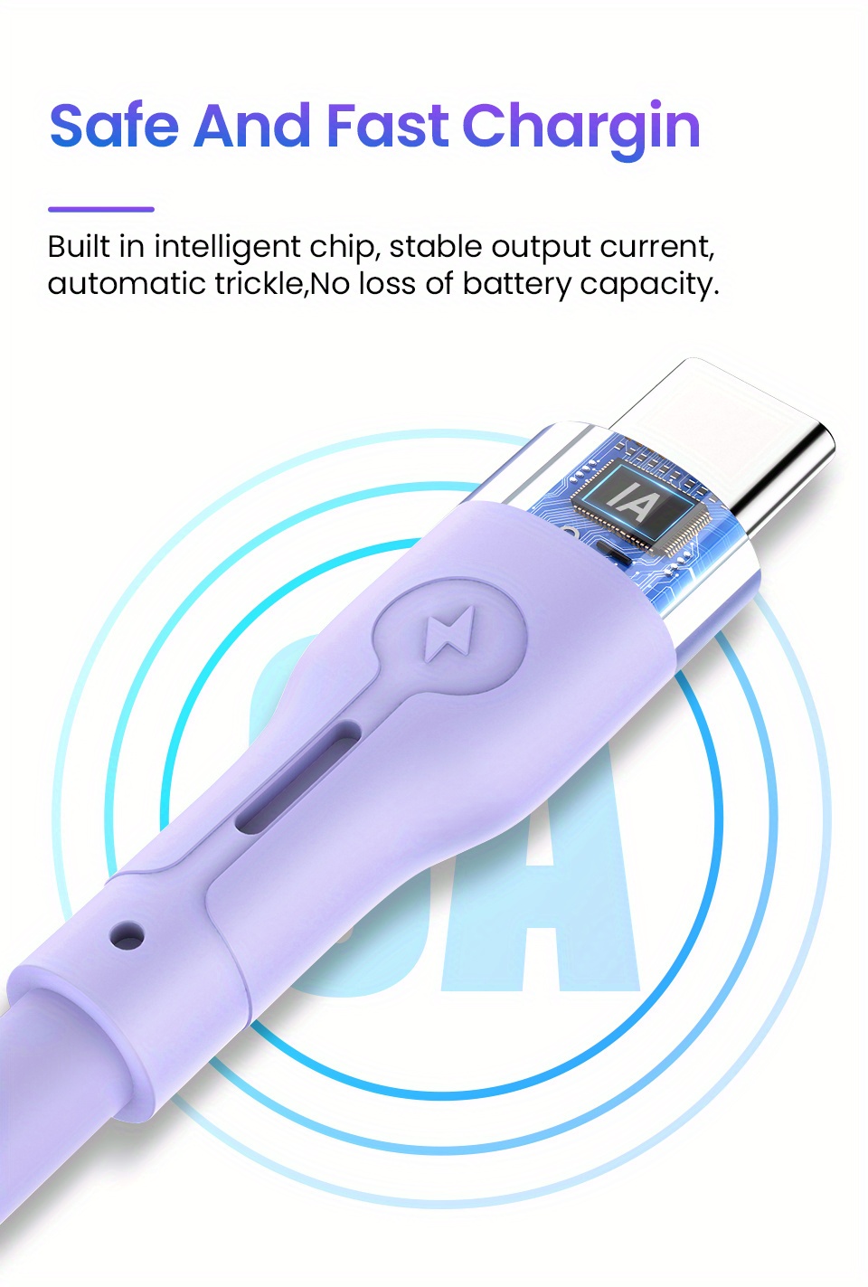 Super Fast Charging Usb Cable Android Mobile Phone Charging - Temu