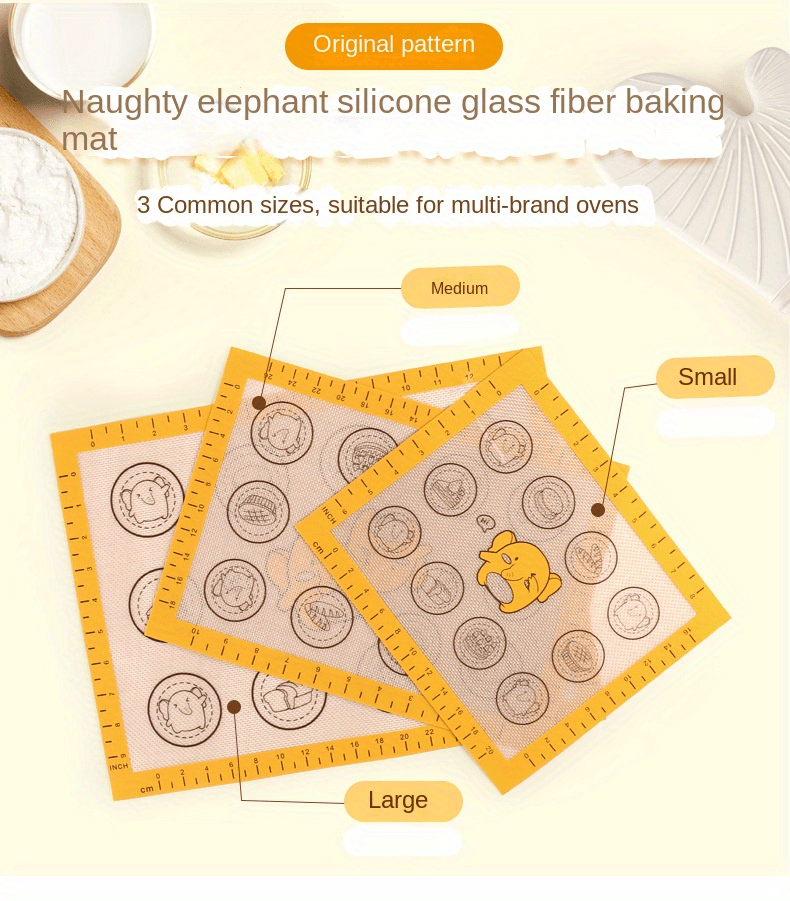Silicone Baking Mat Anti Slip Oil Resistant Baking Pad - Temu