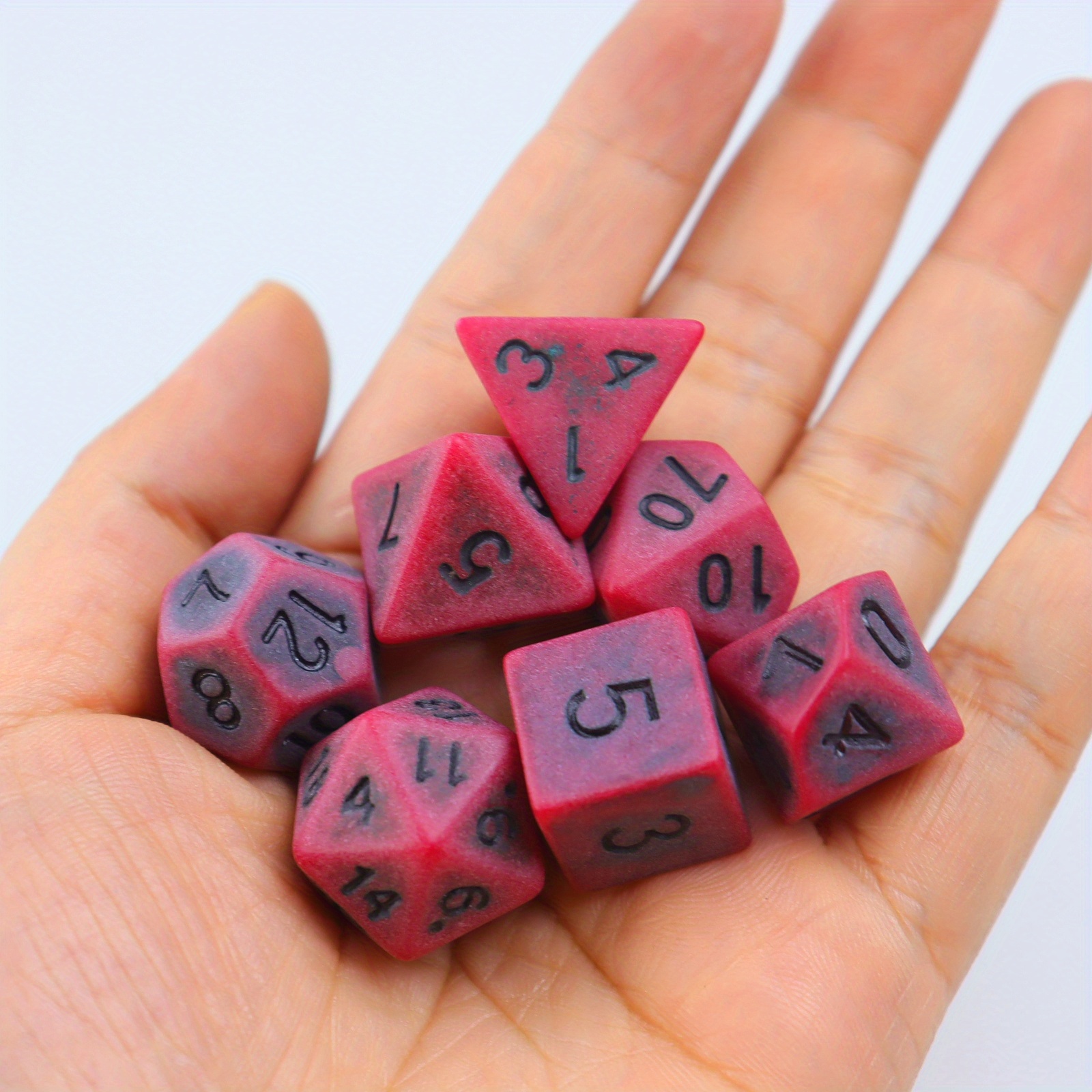 Dnd Dice Set Polyhedral Red - Temu Norway
