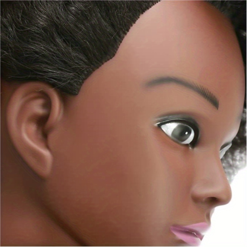 Professional Mannequin Head Short Afro Curly Hair Perfect - Temu