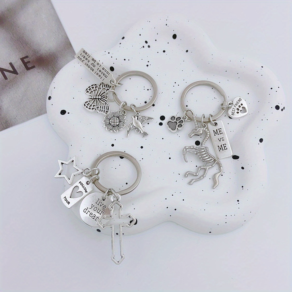 Y2k Skeleton Cross Keychain - Temu New Zealand