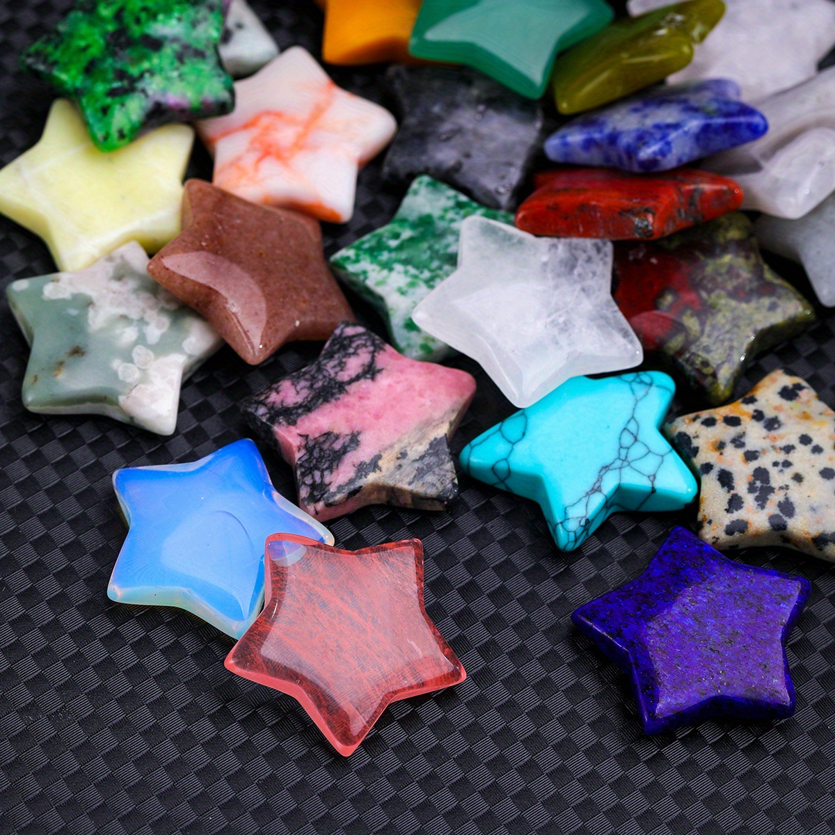 Bag Magic Ring Worry Stone Star Crystal Stone Bulk Mini - Temu