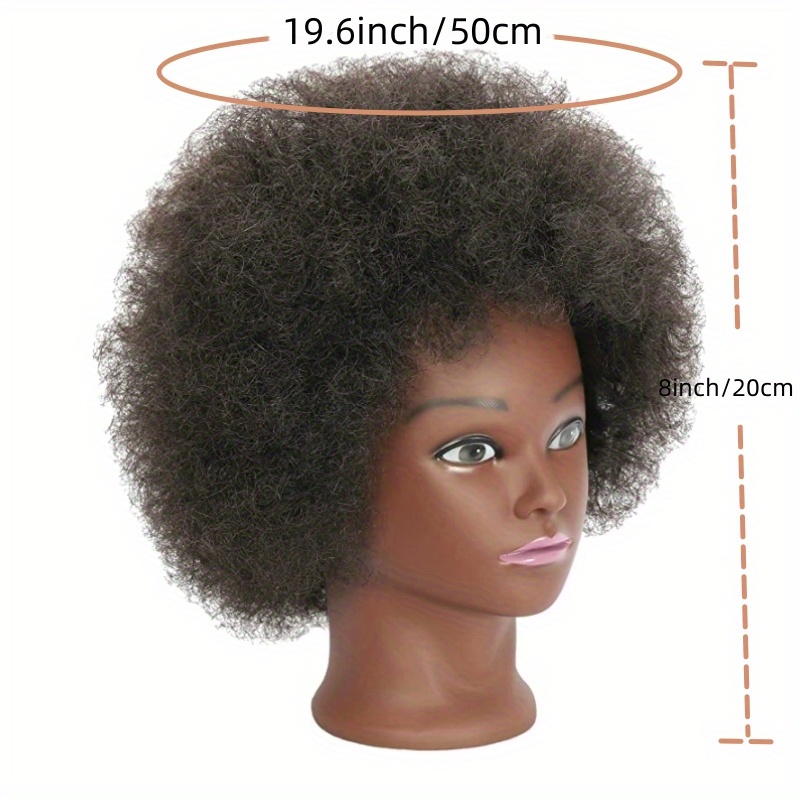 Professional Mannequin Head Short Afro Curly Hair Perfect - Temu